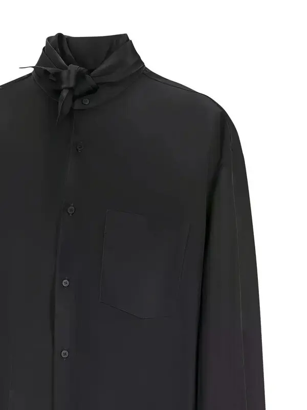 DARKPARK Meg Detachable-foulard Shirt - Black