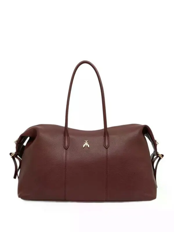 Patrizia Pepe Logo-plaque Leather Luggage Bag