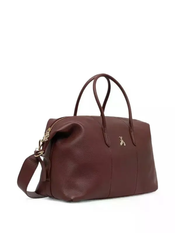 Patrizia Pepe Logo-plaque Leather Luggage Bag