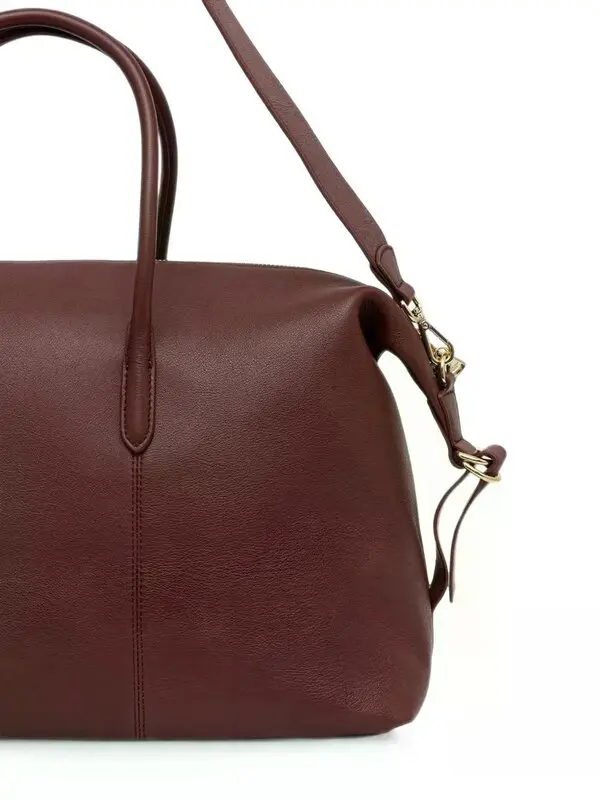 Patrizia Pepe Logo-plaque Leather Luggage Bag