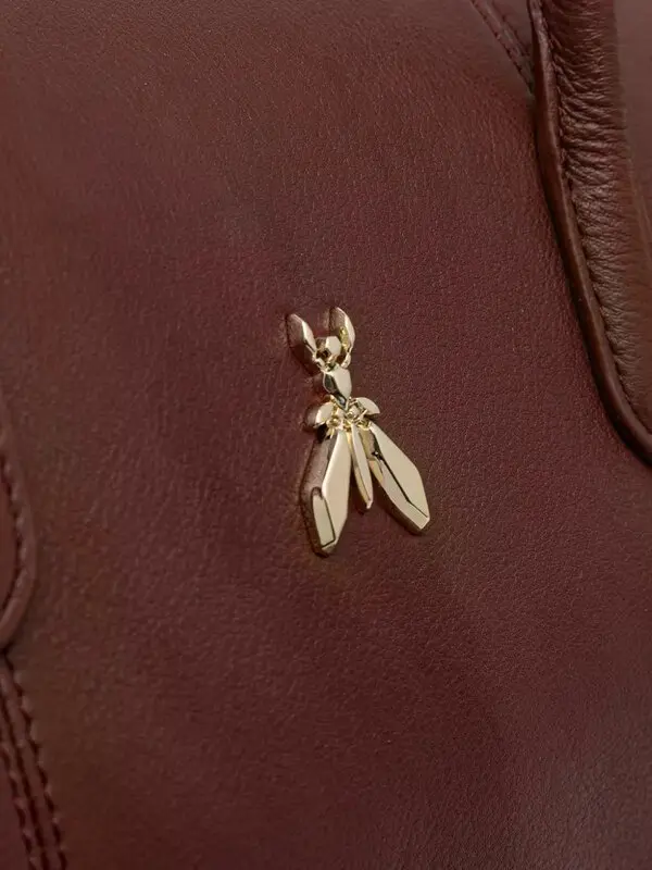 Patrizia Pepe Logo-plaque Leather Luggage Bag