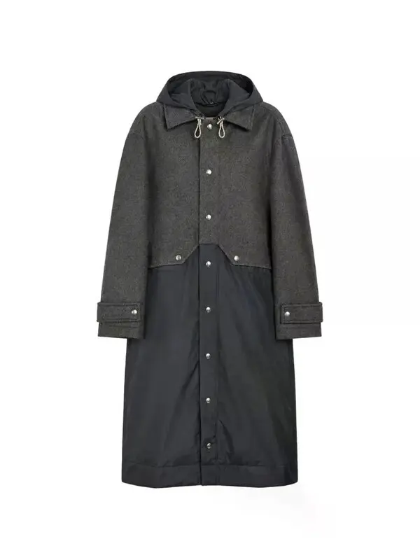Plan C Layered Hooded Coat