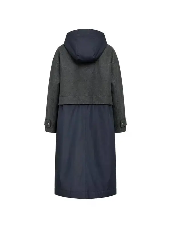 Plan C Layered Hooded Coat