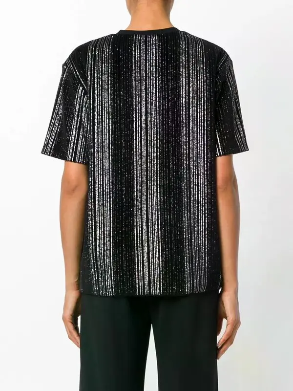 Saint Laurent Metallic Striped T-shirt