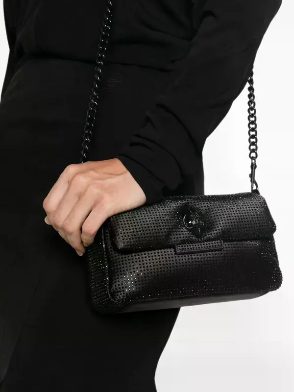 Kurt Geiger Oxford Crystal-embellished Shoulder Bag - Black