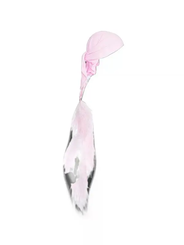MANURI Sissy Feather-trim Headscarf