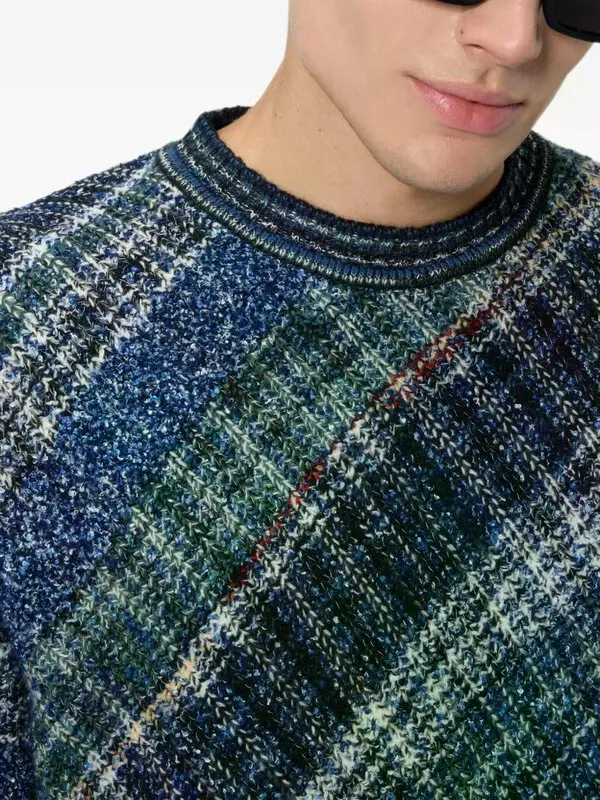 Missoni Wool-blend Pullover With Macro-check Pattern