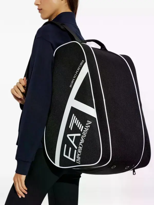 EA7 Logo-print Backpack