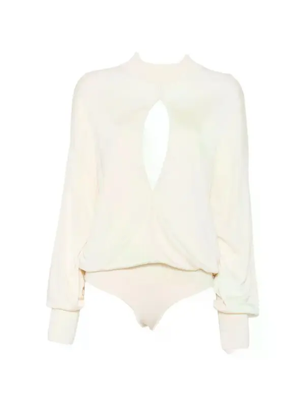 Galvan Fontana Cutout Bodysuit - Neutrals
