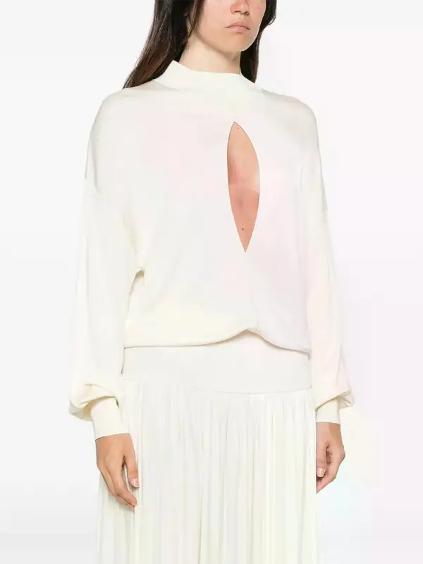 Galvan Fontana Cutout Bodysuit - Neutrals