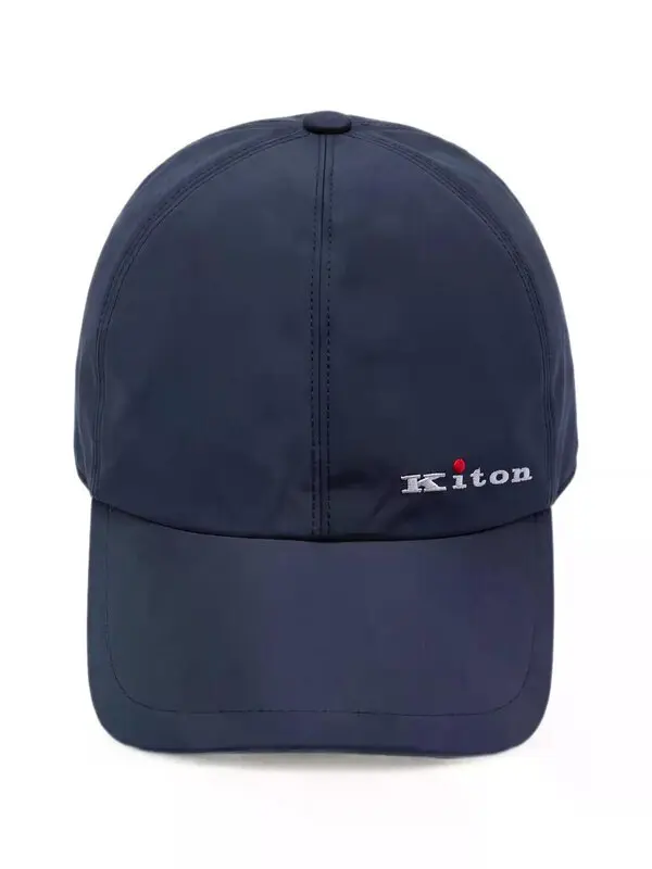 Kiton Logo-embroidered Baseball Cap - Blue