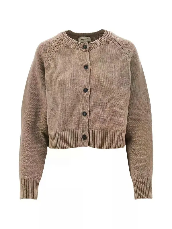 Max Mara Ribbed-trim Wool Cardigan