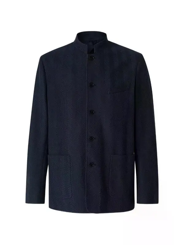 Missoni Tone-on-tone Chevron Cotton And Viscose Jacket