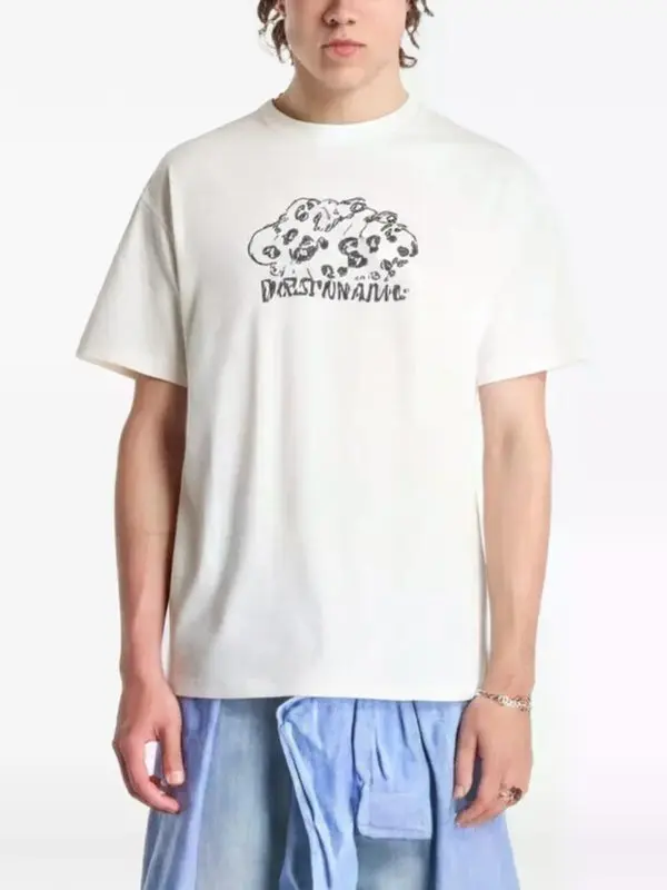 Palm Angels Pa Pool Graphic-print T-shirt - Neutrals