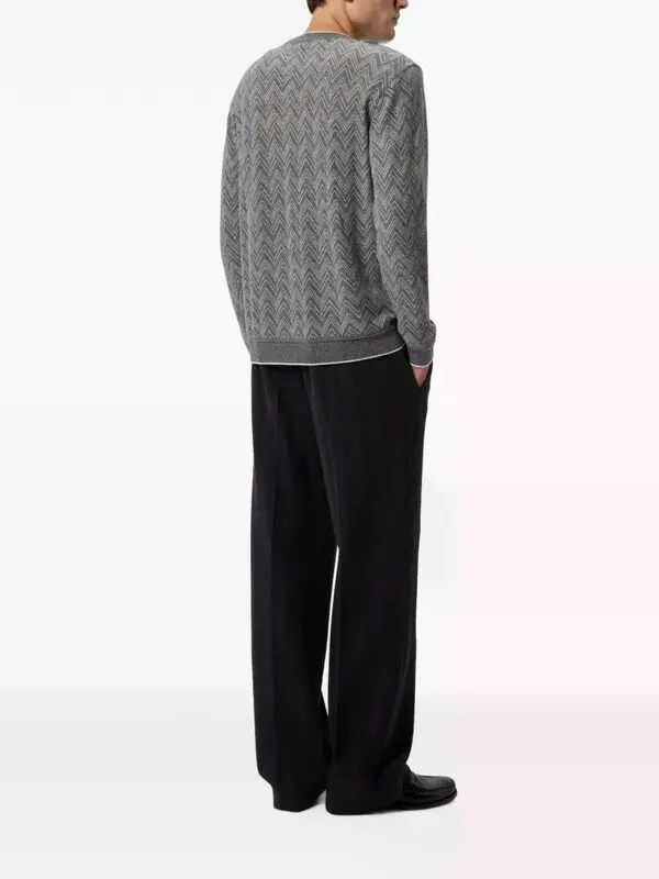 Missoni Long-sleeve Cashmere Zig Zag Sweater
