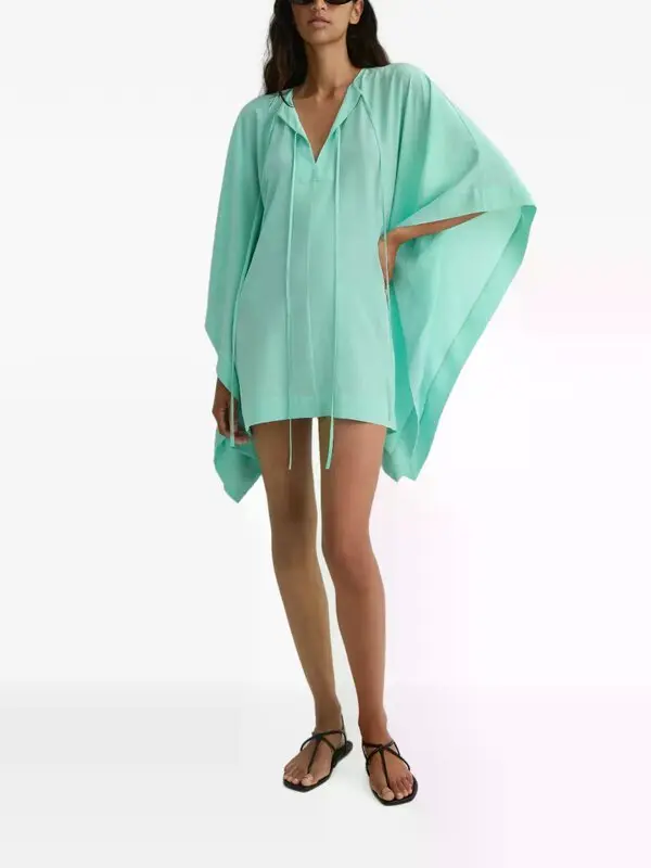 Bondi Born Orta Silk Mini Caftan Dress