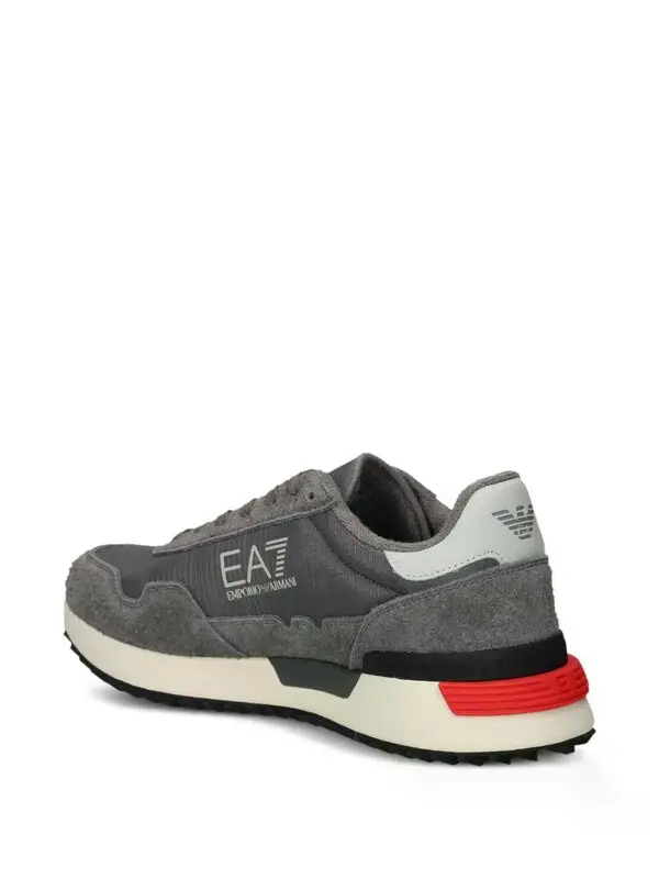 EA7 Logo-print Panelled Sneakers