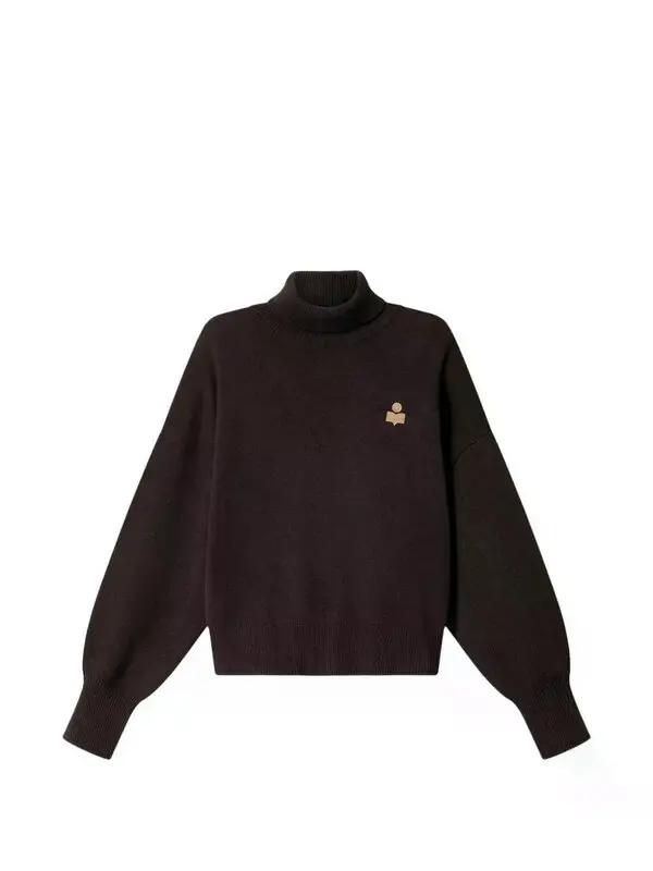 MARANT ETOILE Nasha Logo-embroidered Roll-neck Sweater