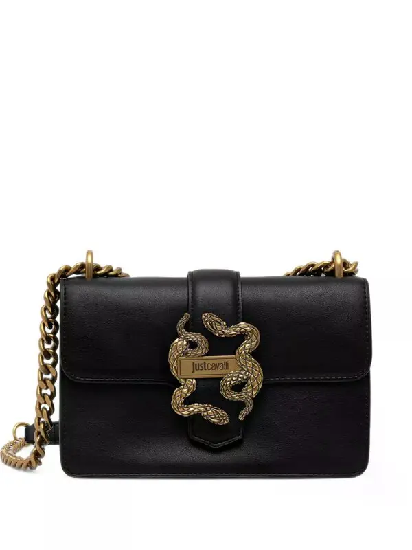 Just Cavalli Snake-plaque Chain-strap Shoulder Bag