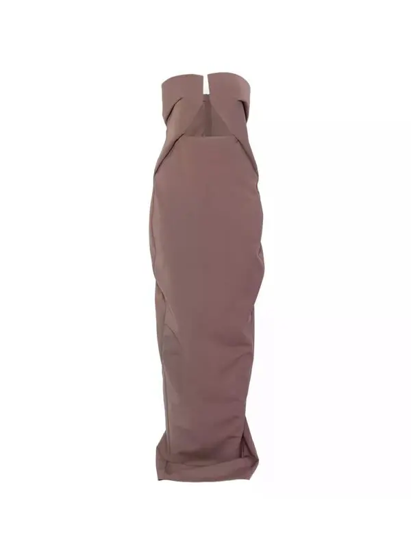 Rick Owens Cut-out Maxi Gown - Brown