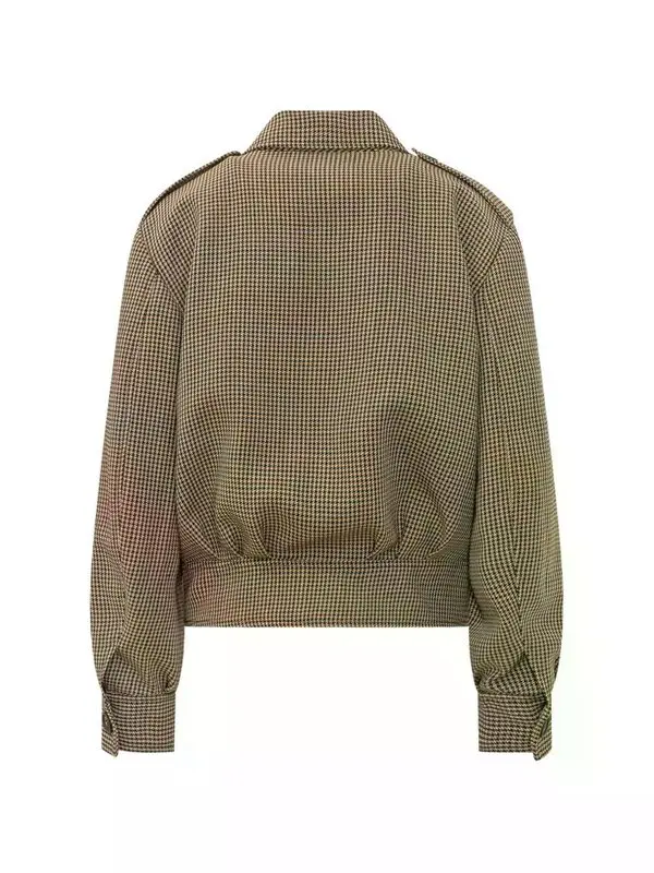 THE SEAFARER Houndstooth-pattern Belted Jacket
