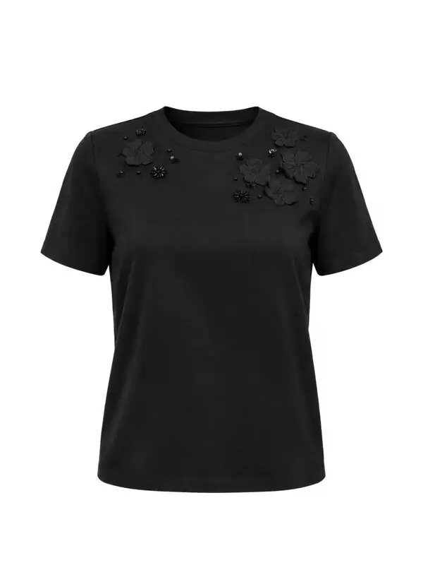 ELENA MIRÒ Floral-appliqué T-shirt