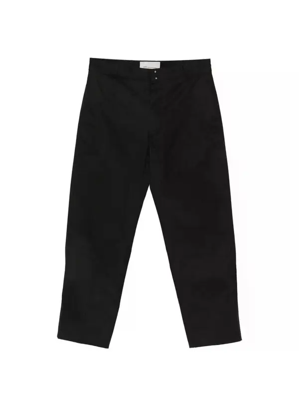 AMI Paris Straight-leg Logo-patch Trousers