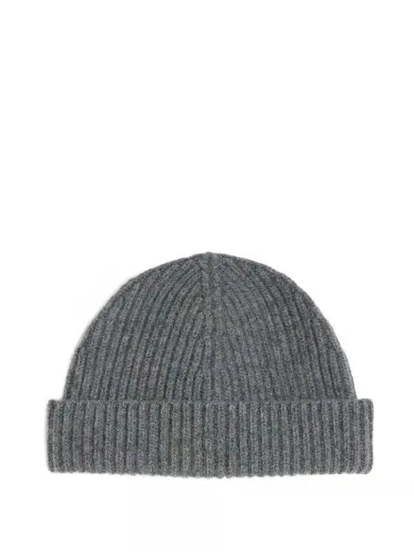 JIL SANDER Wool Beanie - Grey