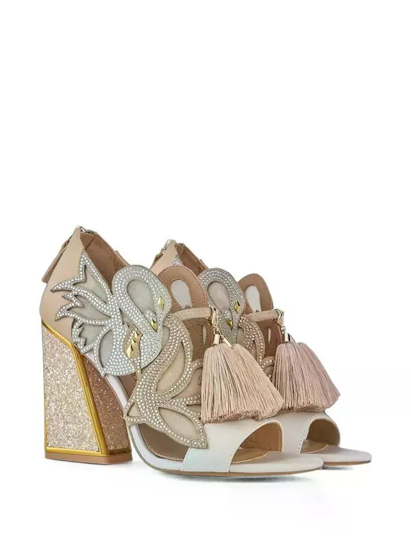 KAT MACONIE Aya Anch Crystal-embellished Sandals