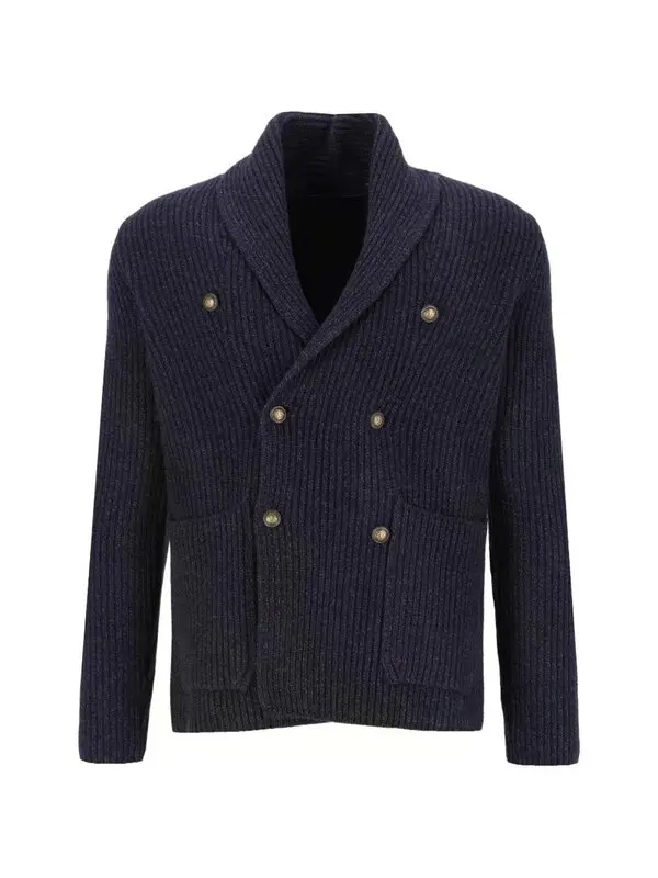 AL DUCA D’AOSTA 1902 Double-breasted Shawl-collar Cardigan