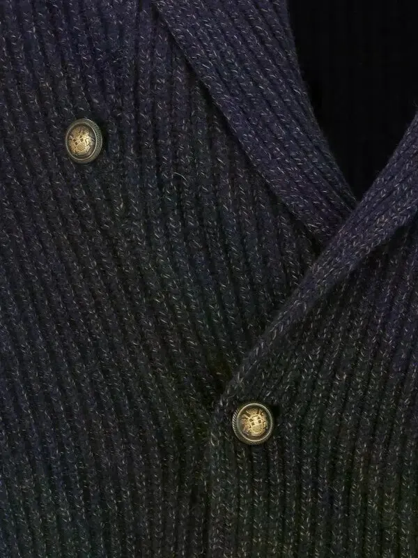 AL DUCA D’AOSTA 1902 Double-breasted Shawl-collar Cardigan