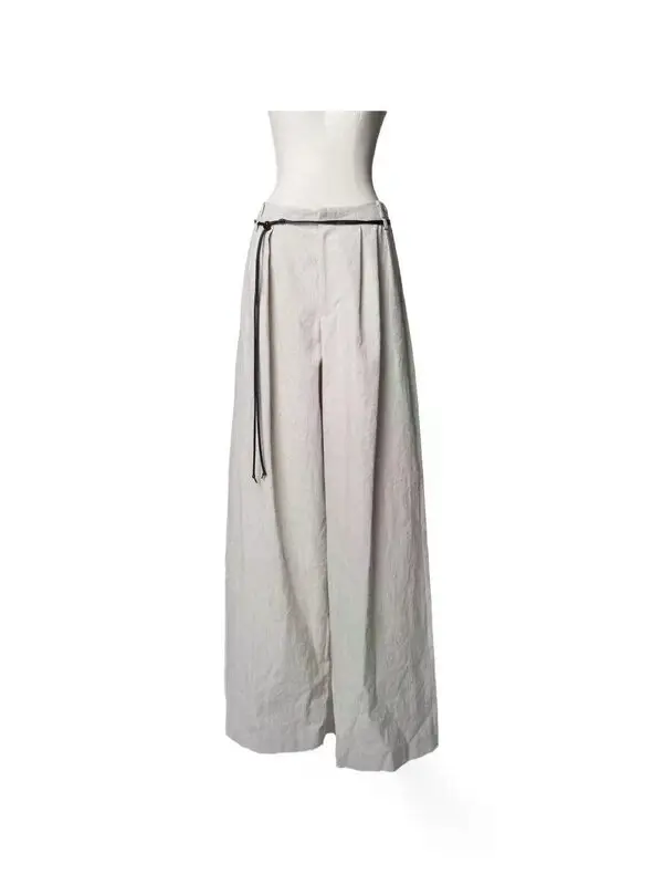 MULLER OF YOSHIOKUBO Belted Tucked Trousers