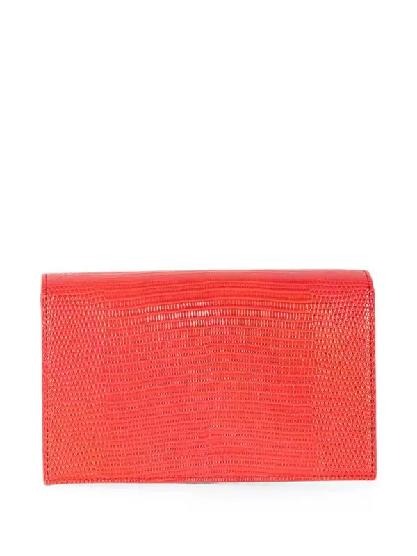 Elisabetta Franchi Lizard-effect Logo-plaque Shoulder Bag