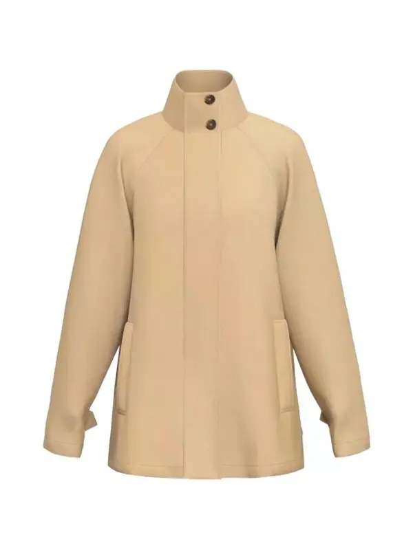 EMME High-neck Raglan-sleeve Raincoat