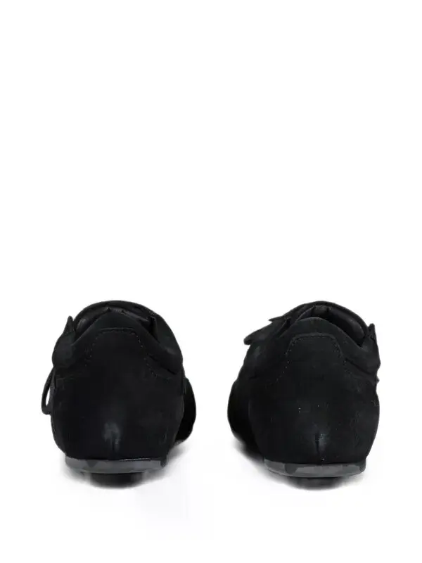 NO/FAITH STUDIOS Football Asymmetric-panel Suede Sneakers - Black