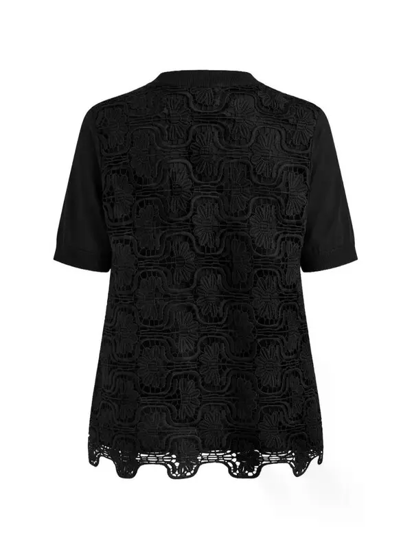 MEIMEIJ Macramé-panel Short-sleeve T-shirt