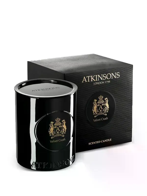 ATKINSONS Velvet Crush Scented Candle - Black