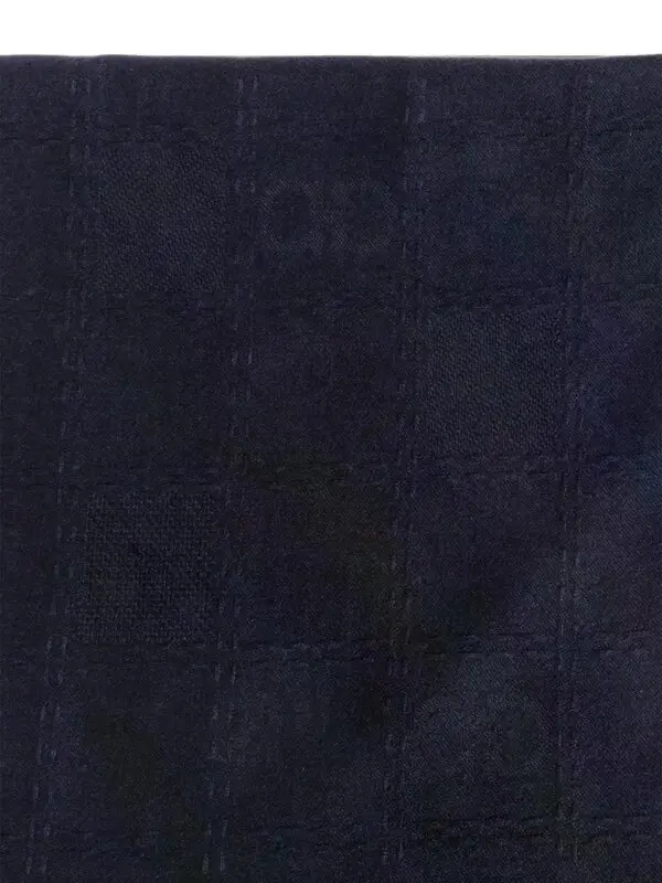 FERRAGAMO Gancini Jacquard Fringed Scarf