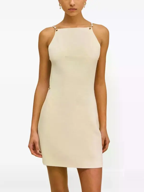 Cult Gaia Melba Knit Mini Dress - White