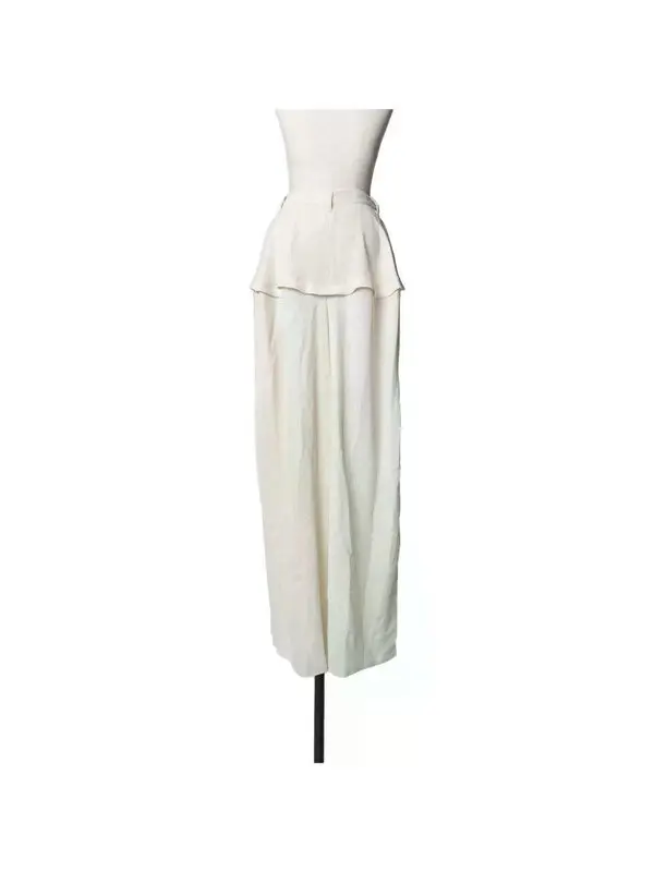 MULLER OF YOSHIOKUBO Mesh Peplum Trousers