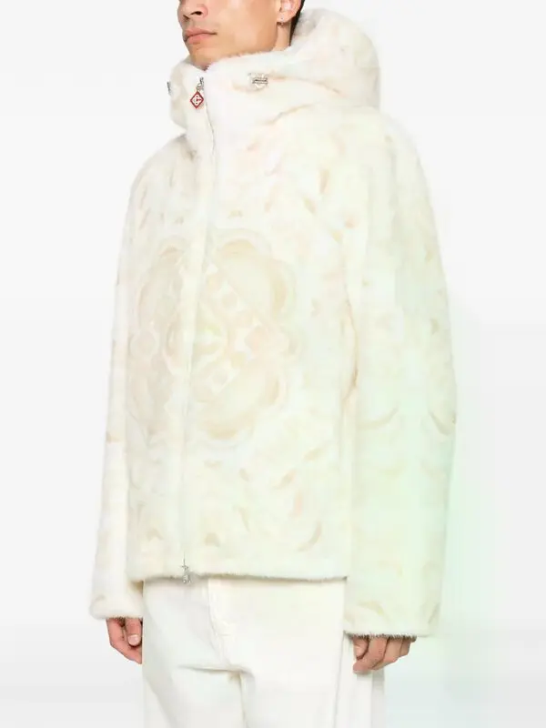 Casablanca Faux-fur Hooded Jacket