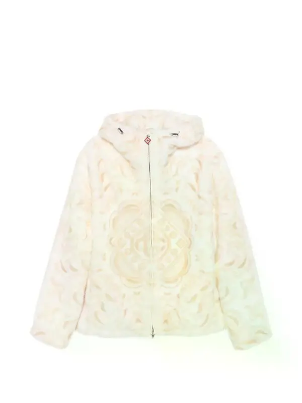 Casablanca Faux-fur Hooded Jacket - White