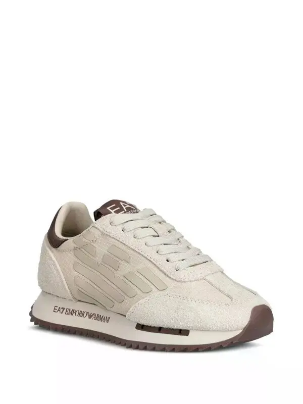 EA7 Logo-patch Panelled Sneakers