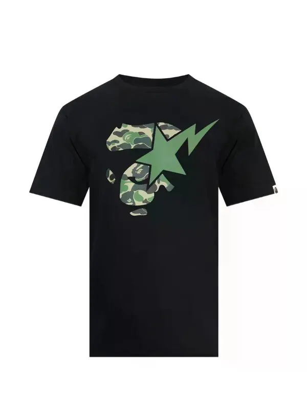 A BATHING APE Abc Camo Ape Face Sta T-shirt