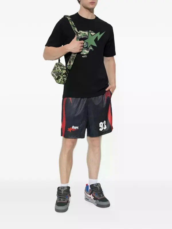 A BATHING APE Abc Camo Ape Face Sta T-shirt