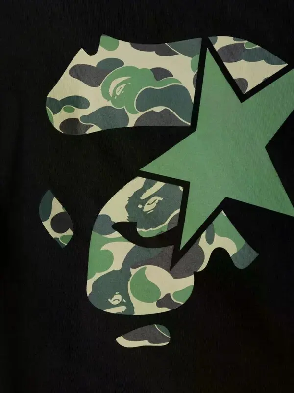 A BATHING APE Abc Camo Ape Face Sta T-shirt