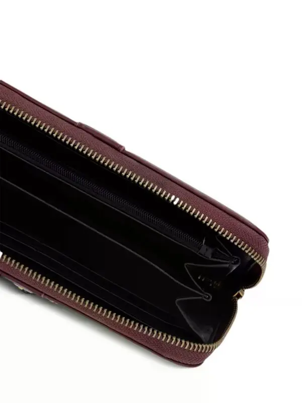 Just Cavalli Iconic Snakes Logo-plaque Wallet - Red