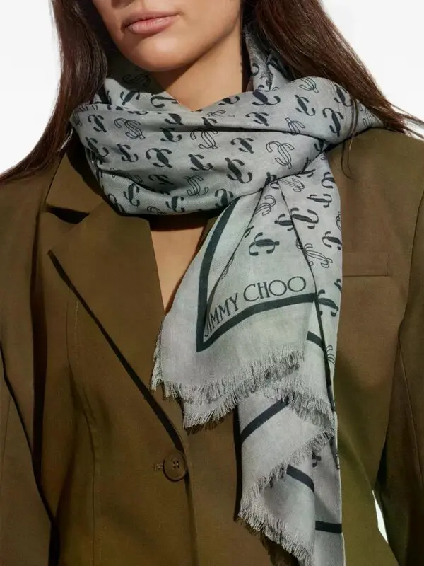 JIMMY CHOO Scarf With Monogram
