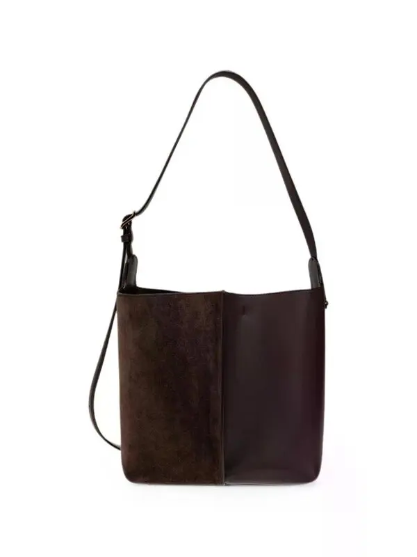 Loewe Medium Bilbao Bucket In Soft Calfskin And Suede - Brown