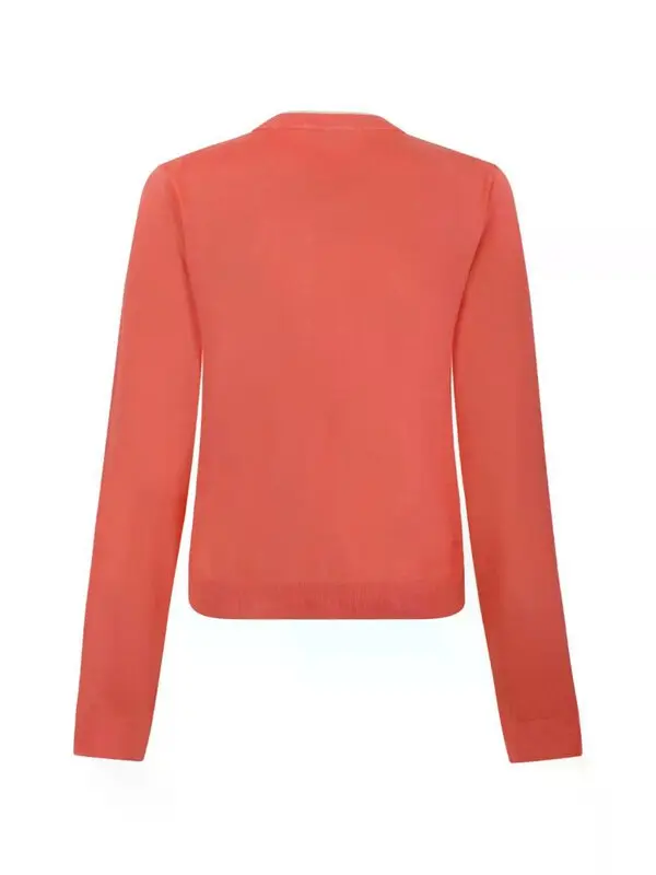 Versace Embroidered Wool Knit Cardigan